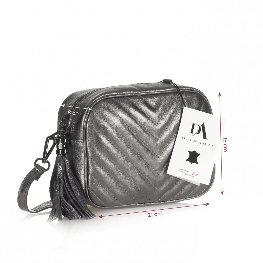 Geanta dama de umar din piele naturala DiAmanti Costanza Argento